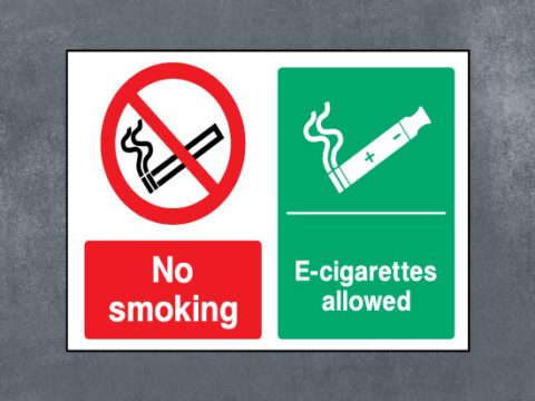 No smoking e cigarettes allowed sign – The Safety Sign Company
