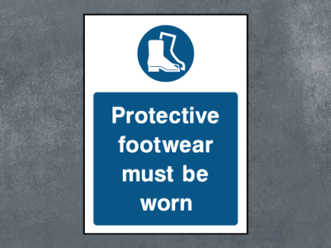 Protective Footwear Must Be Worn Sign – The Safety Sign Company