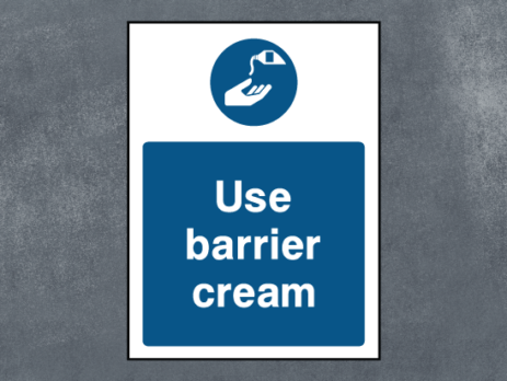 Use Barrier Cream Sign – The Safety Sign Company